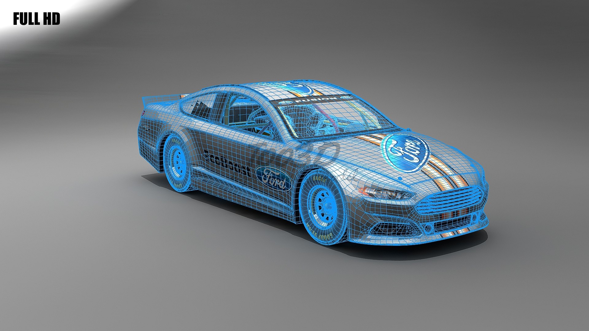 3d Model Fusion Nascar Car