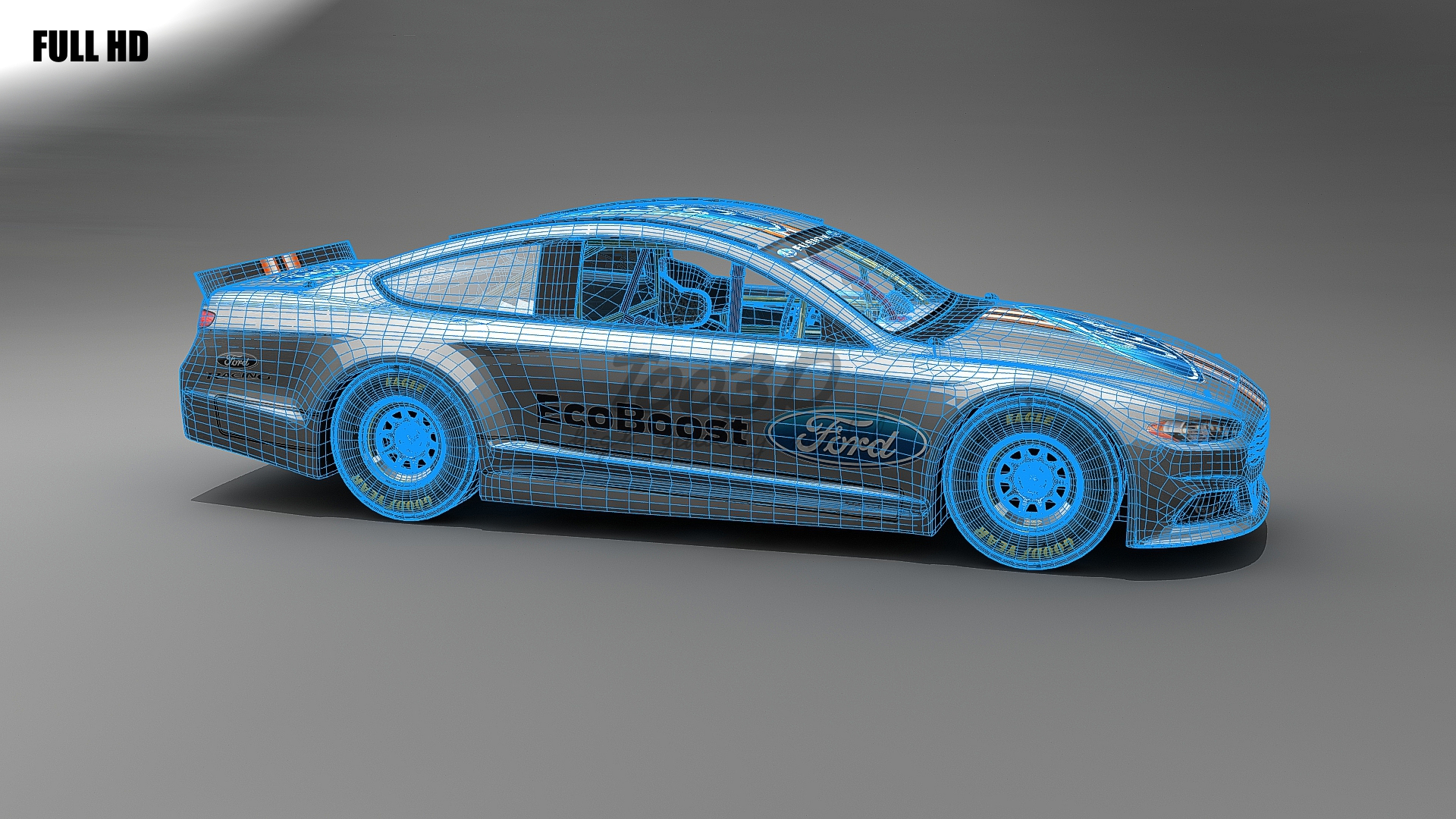 3d model fusion nascar car