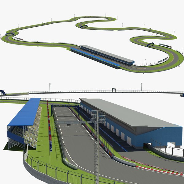 Racetrack 3D Models for Download | TurboSquid