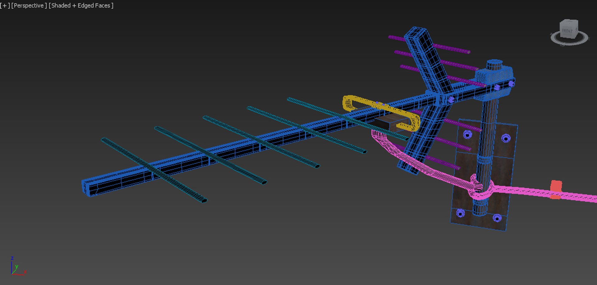 3d model antenna exterior