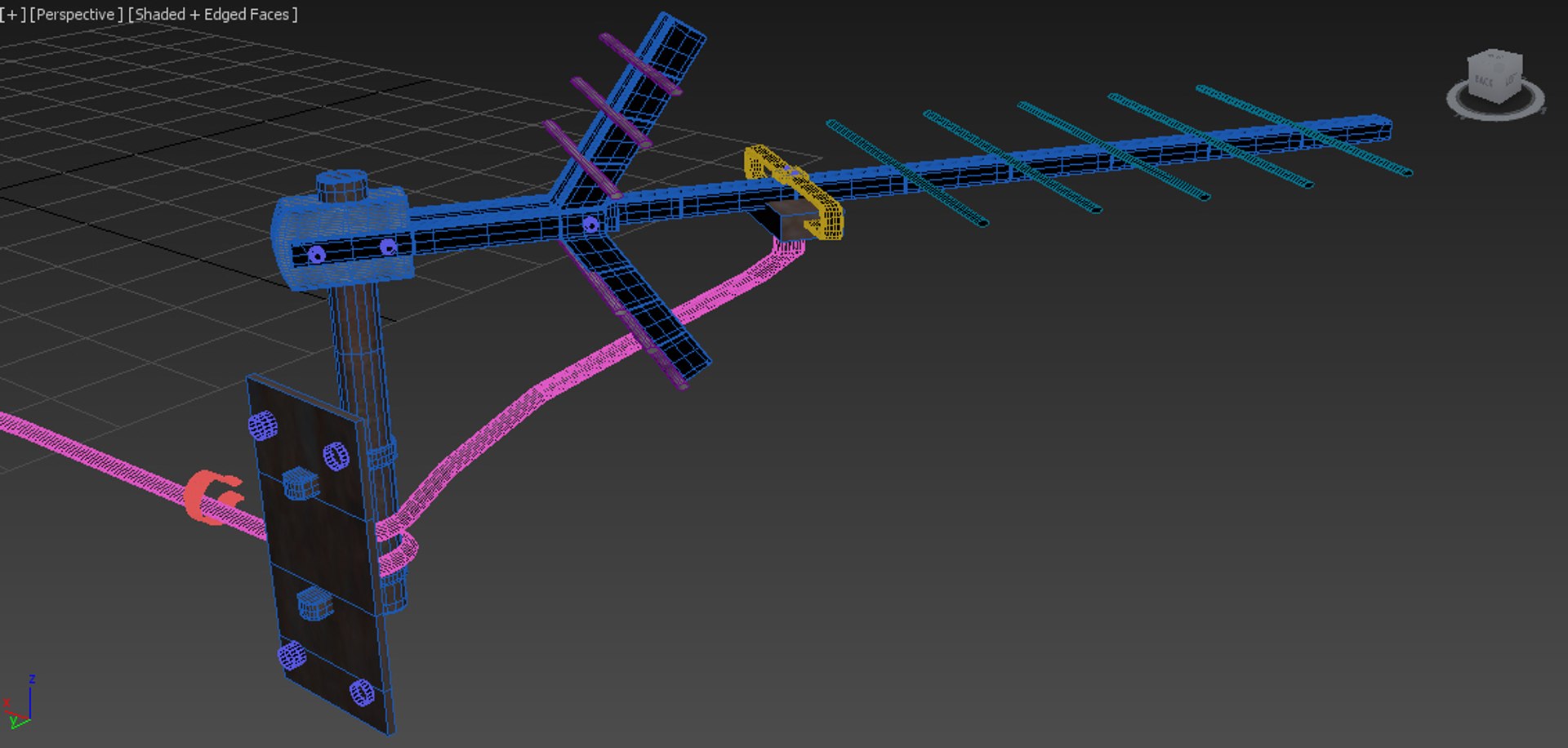 3d model antenna exterior