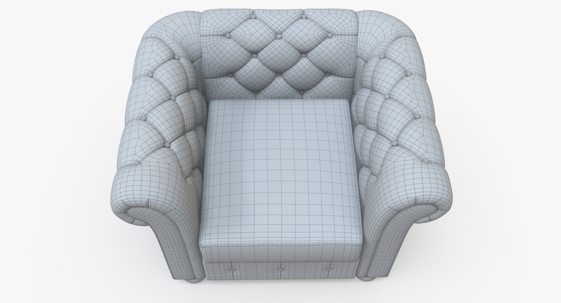 3D knightsbridge linen tufted scroll - TurboSquid 1152280