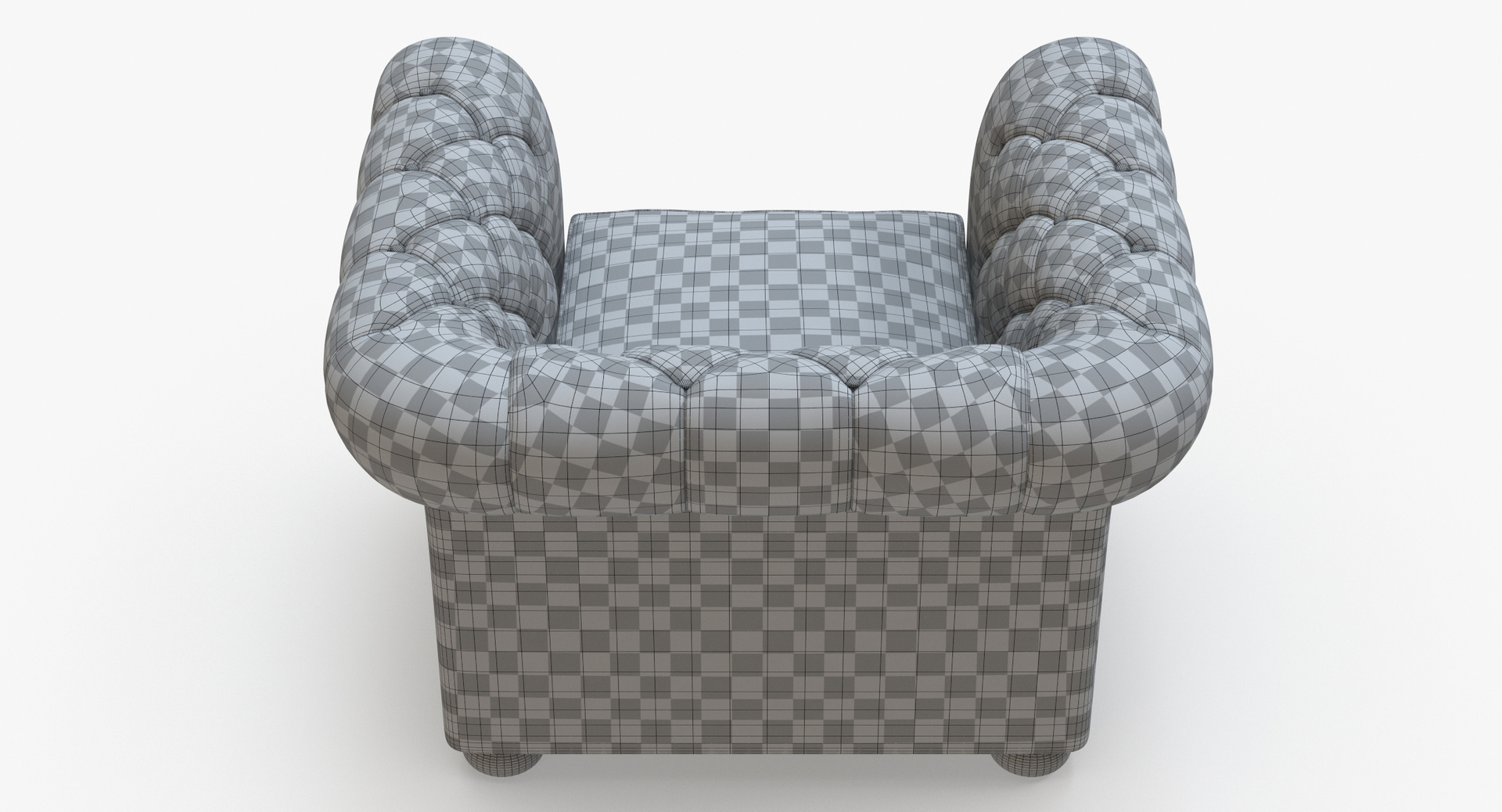 3D knightsbridge linen tufted scroll - TurboSquid 1152280