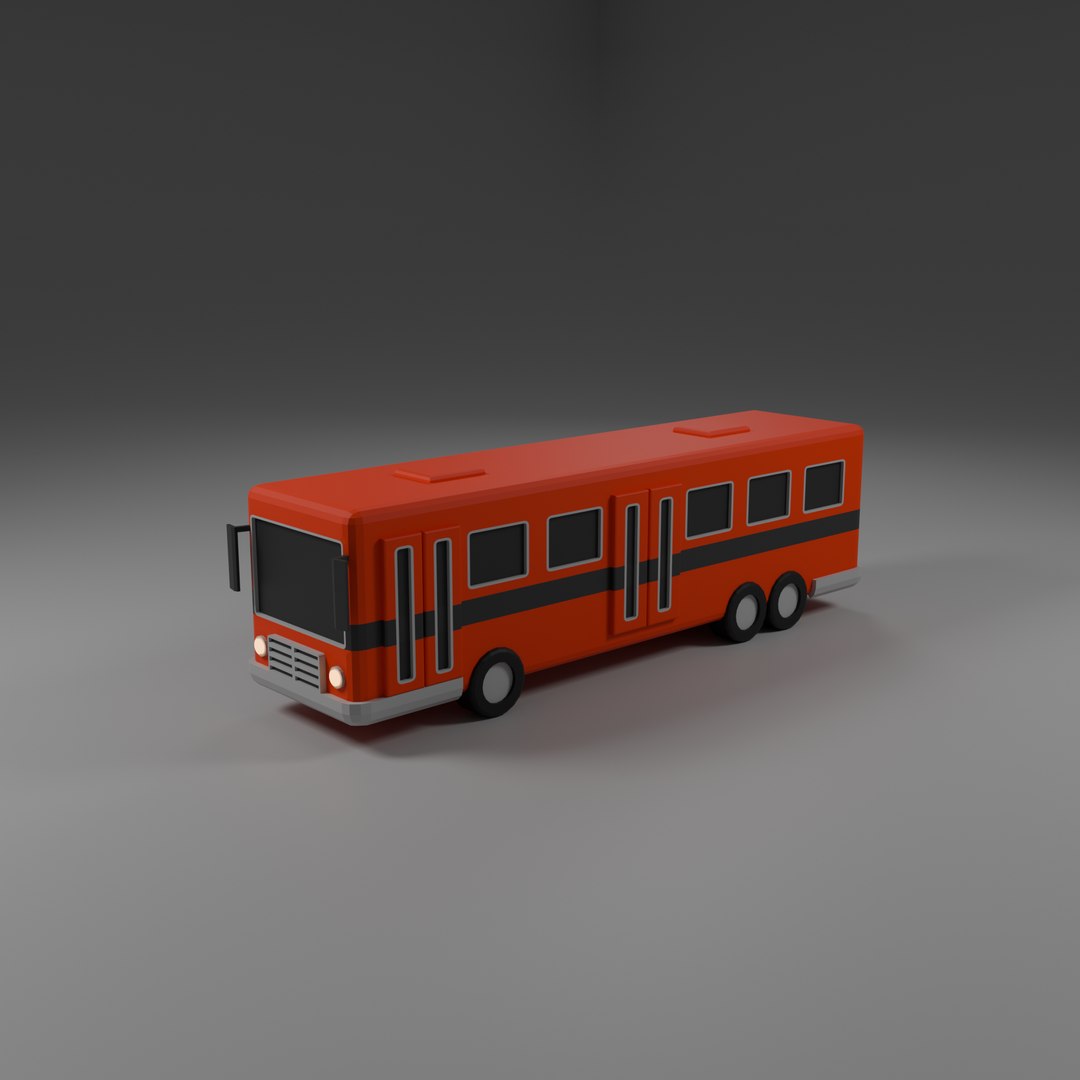 Low Poly Bus 3D - TurboSquid 2361054