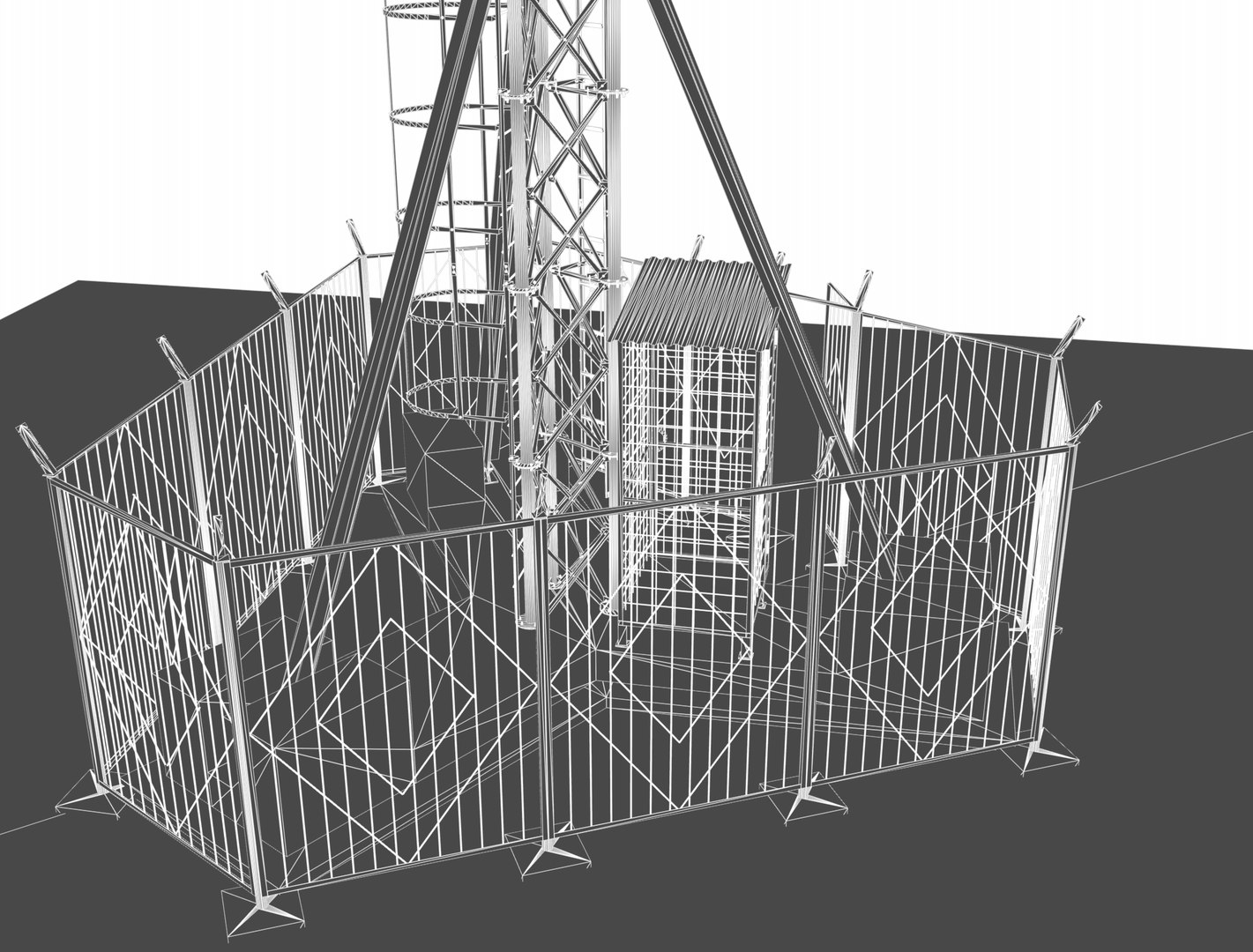 Telecommunication Steel Structure Tower 3D Model - TurboSquid 1486085