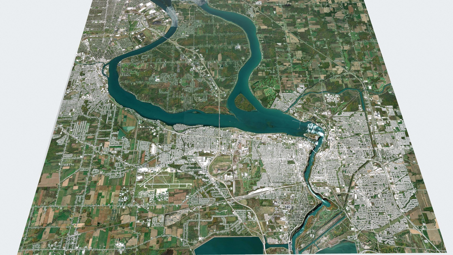 3D Niagara Falls Landscape - TurboSquid 1844984