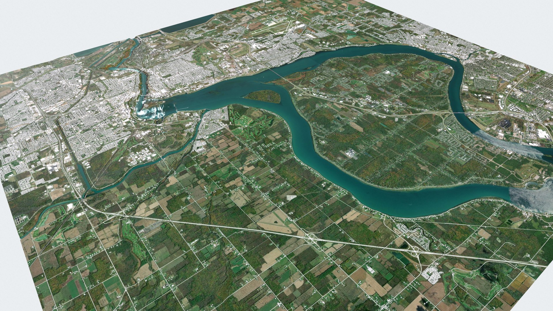 3D Niagara Falls Landscape - TurboSquid 1844984