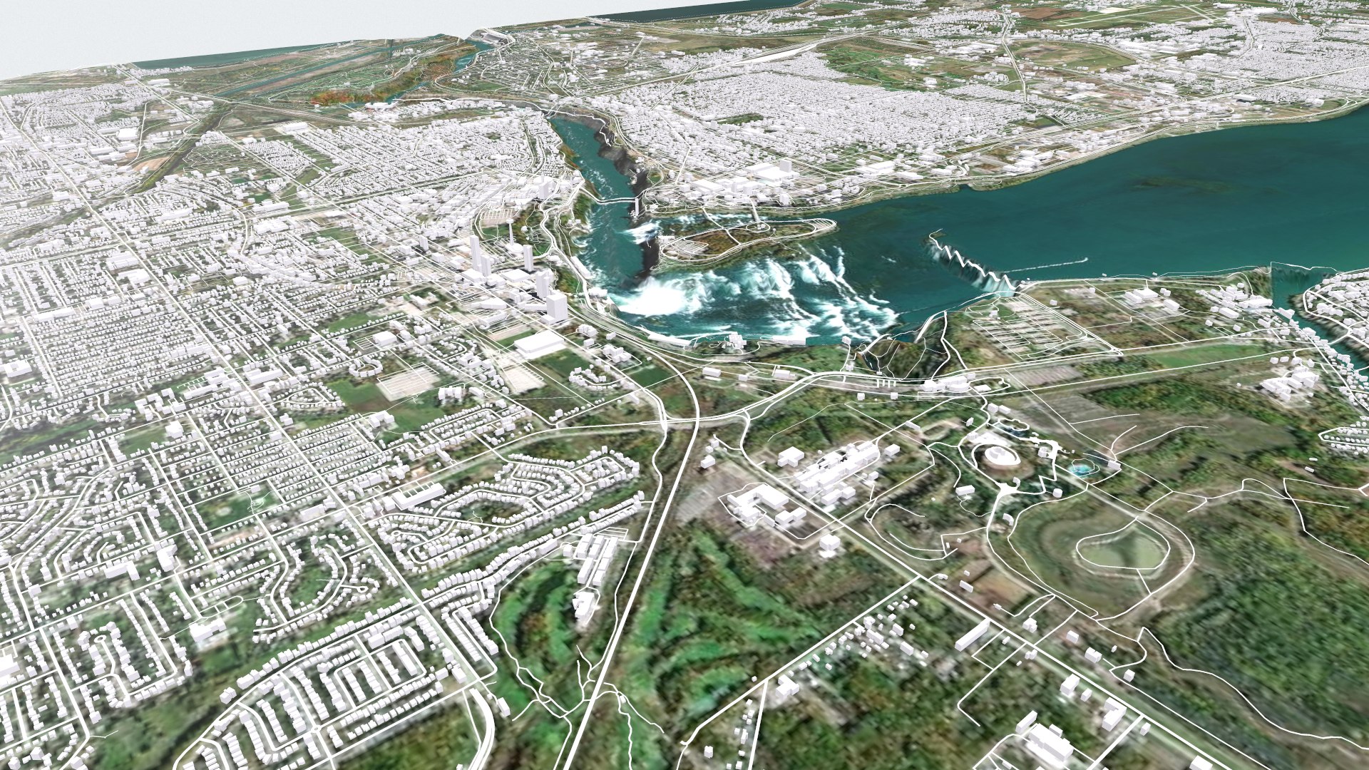 3D Niagara Falls Landscape - TurboSquid 1844984