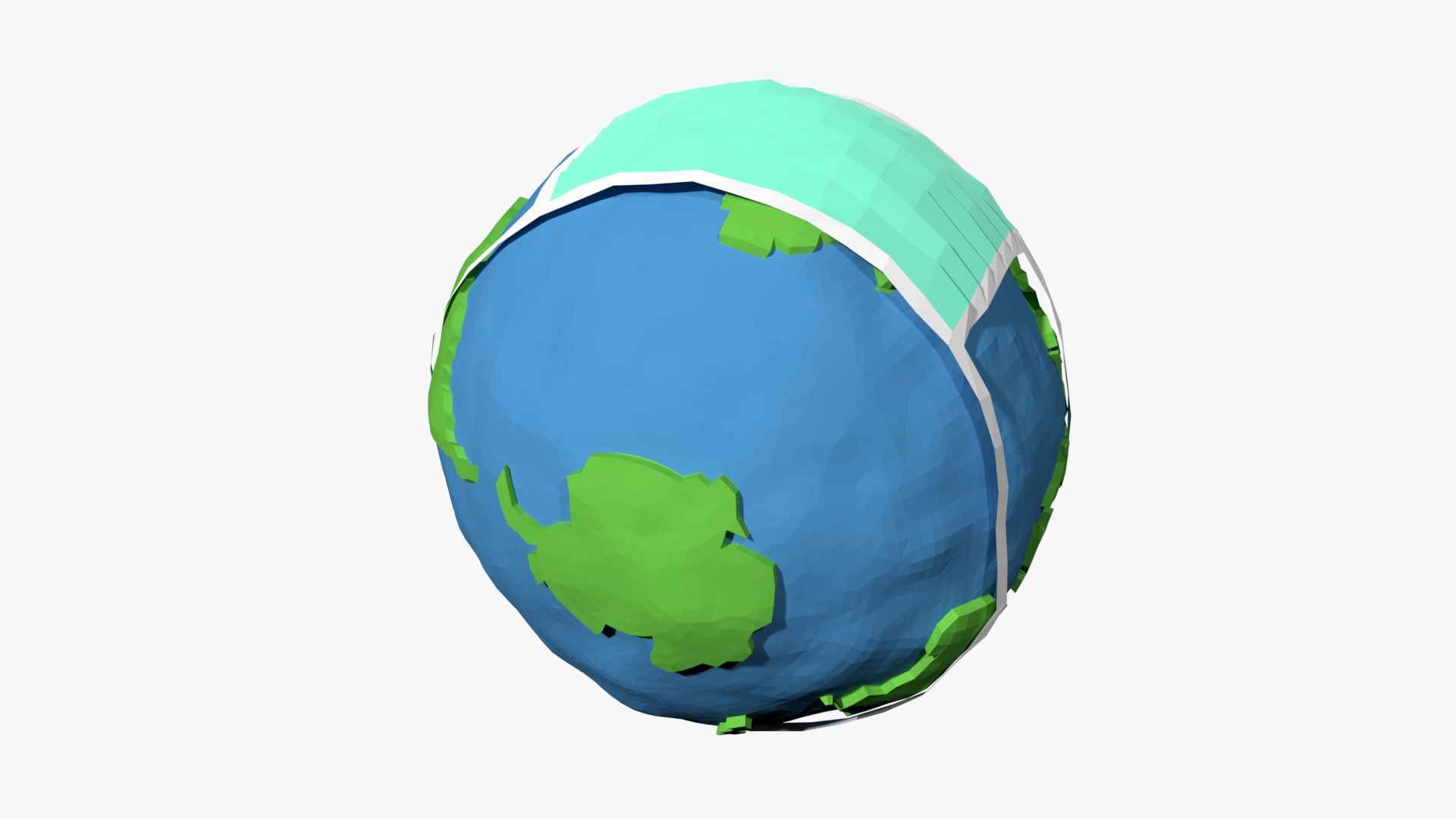 3D Cartoon Planet Earth Mask - TurboSquid 1555412
