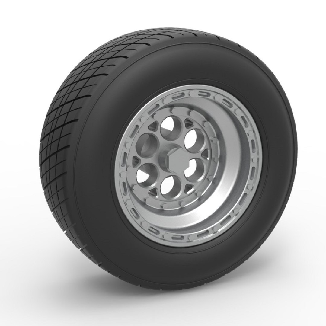 Diecast Front wheel from Sprint car Version 2 Scale 1 to 25 3D model ...