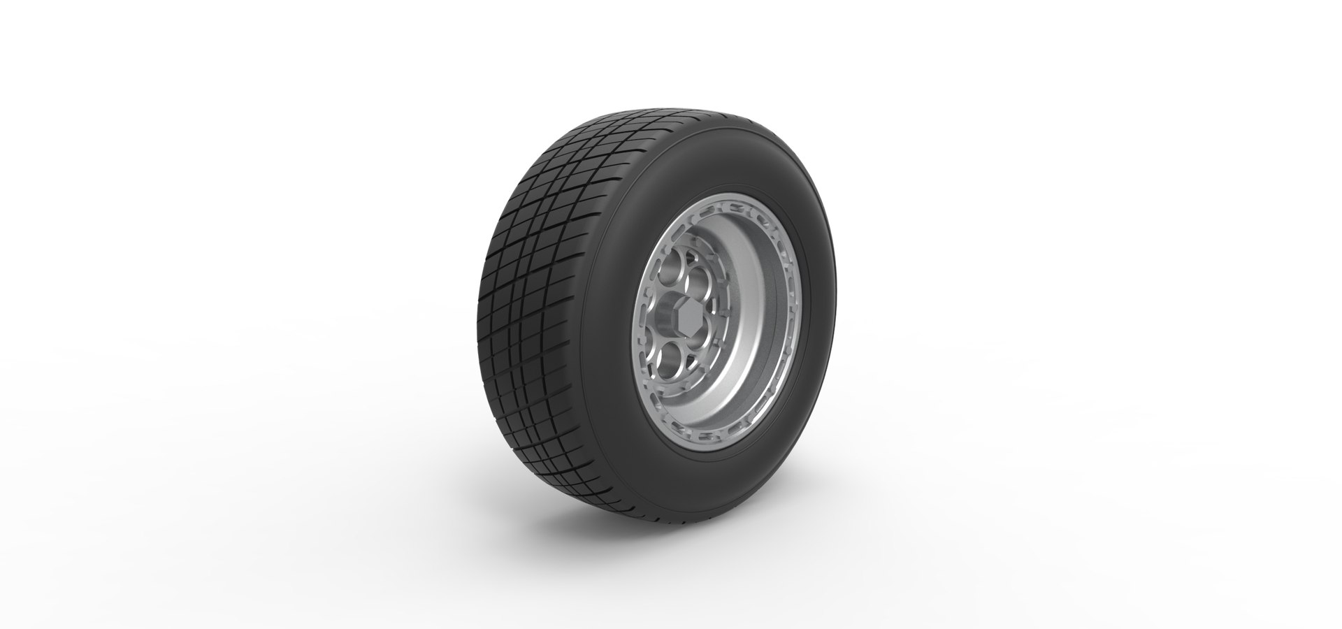 Diecast Front Wheel From Sprint Car Version 2 Scale 1 To 25 3D Model ...