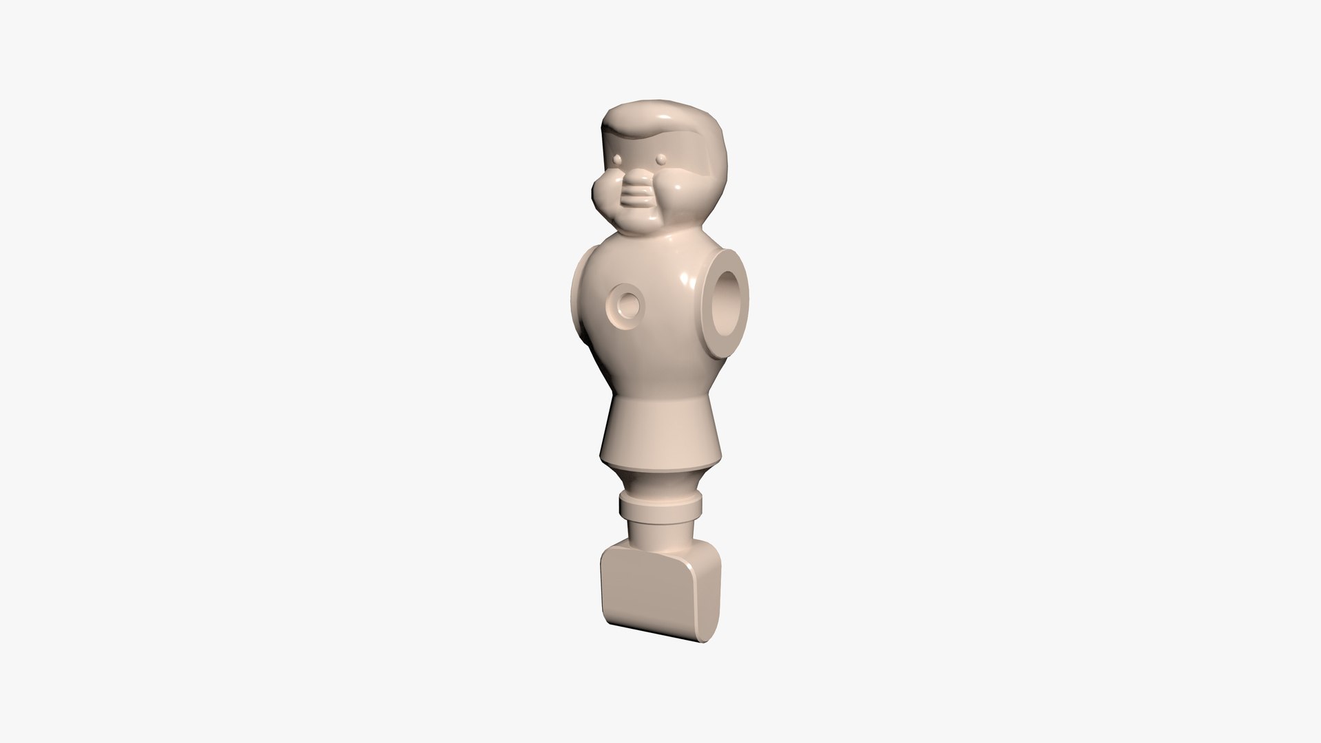 Foosball Table Figure 3D Model - TurboSquid 2237408
