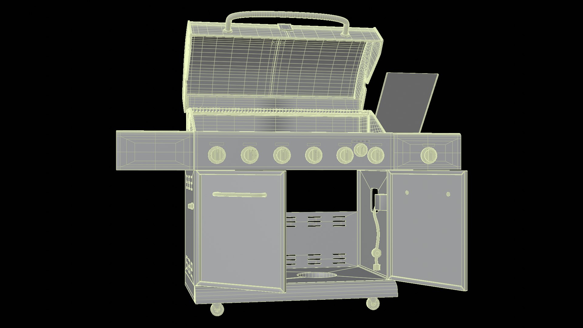3D Model Grill Chrome - TurboSquid 1989639