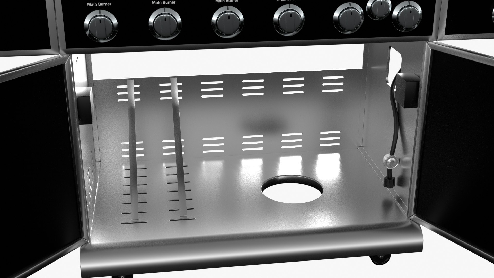 3D Model Grill Chrome - TurboSquid 1989639