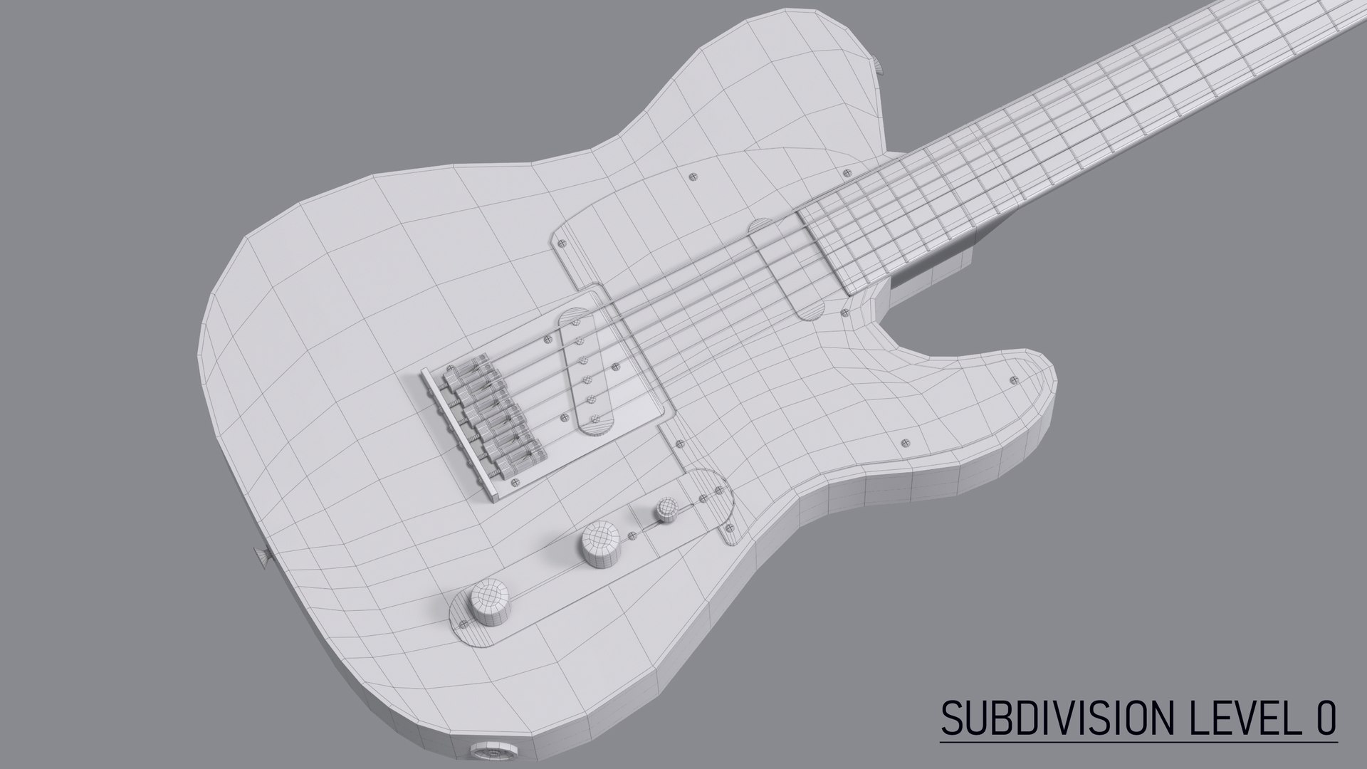 Telecaster Guitar 3D Model - TurboSquid 1981164