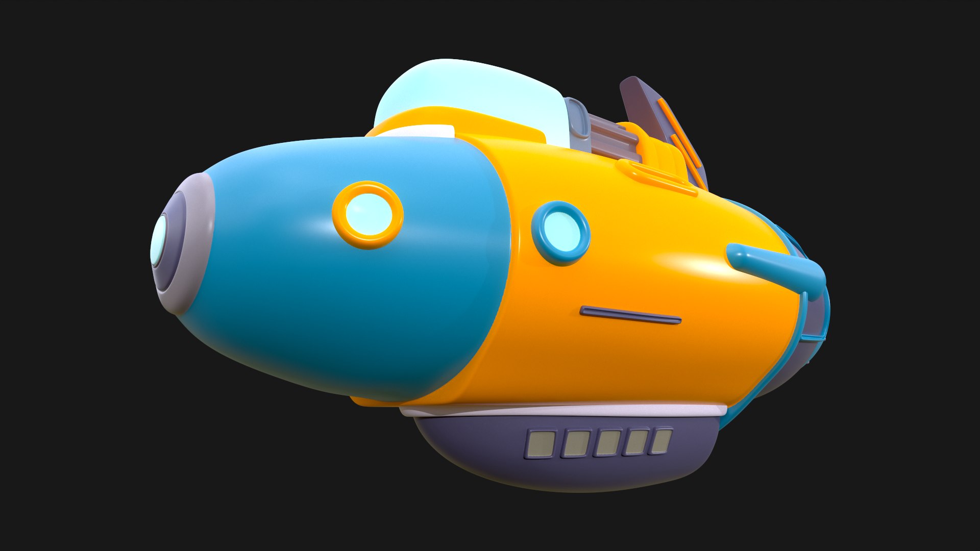 Cartoon Ship 3D Model - TurboSquid 2261548