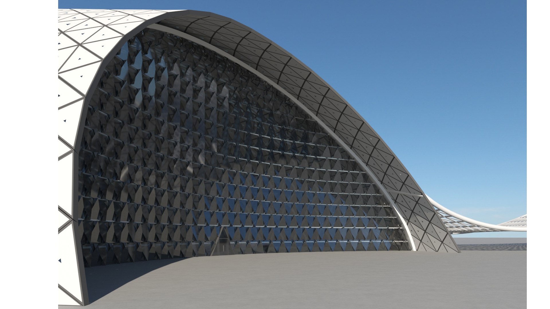 3D Modern Commercial Building Model - TurboSquid 2389399