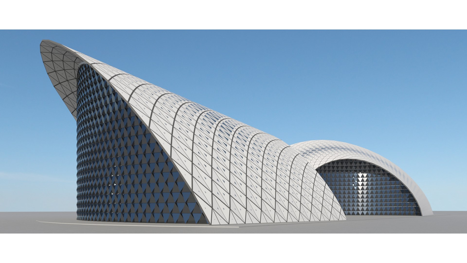 3D Modern Commercial Building Model - TurboSquid 2389399