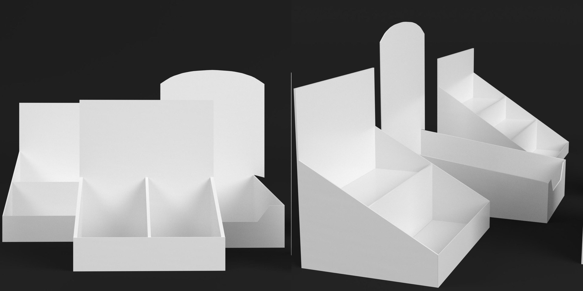 3D Counter Display Mockups Model - TurboSquid 1486193