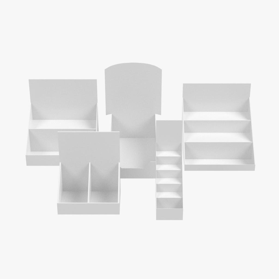 3D Counter Display Mockups Model - TurboSquid 1486193