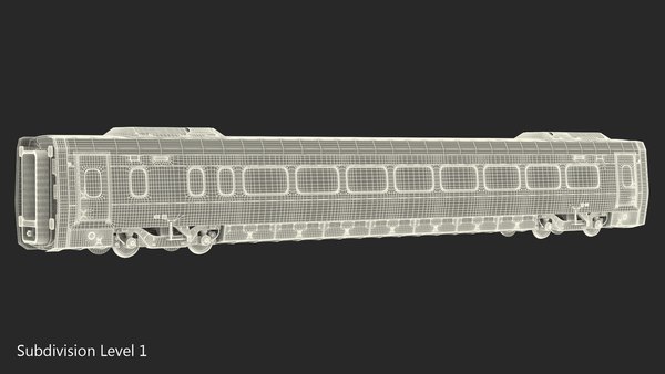 Acela Express Coach Rigged 3D 모델 - TurboSquid 1444073