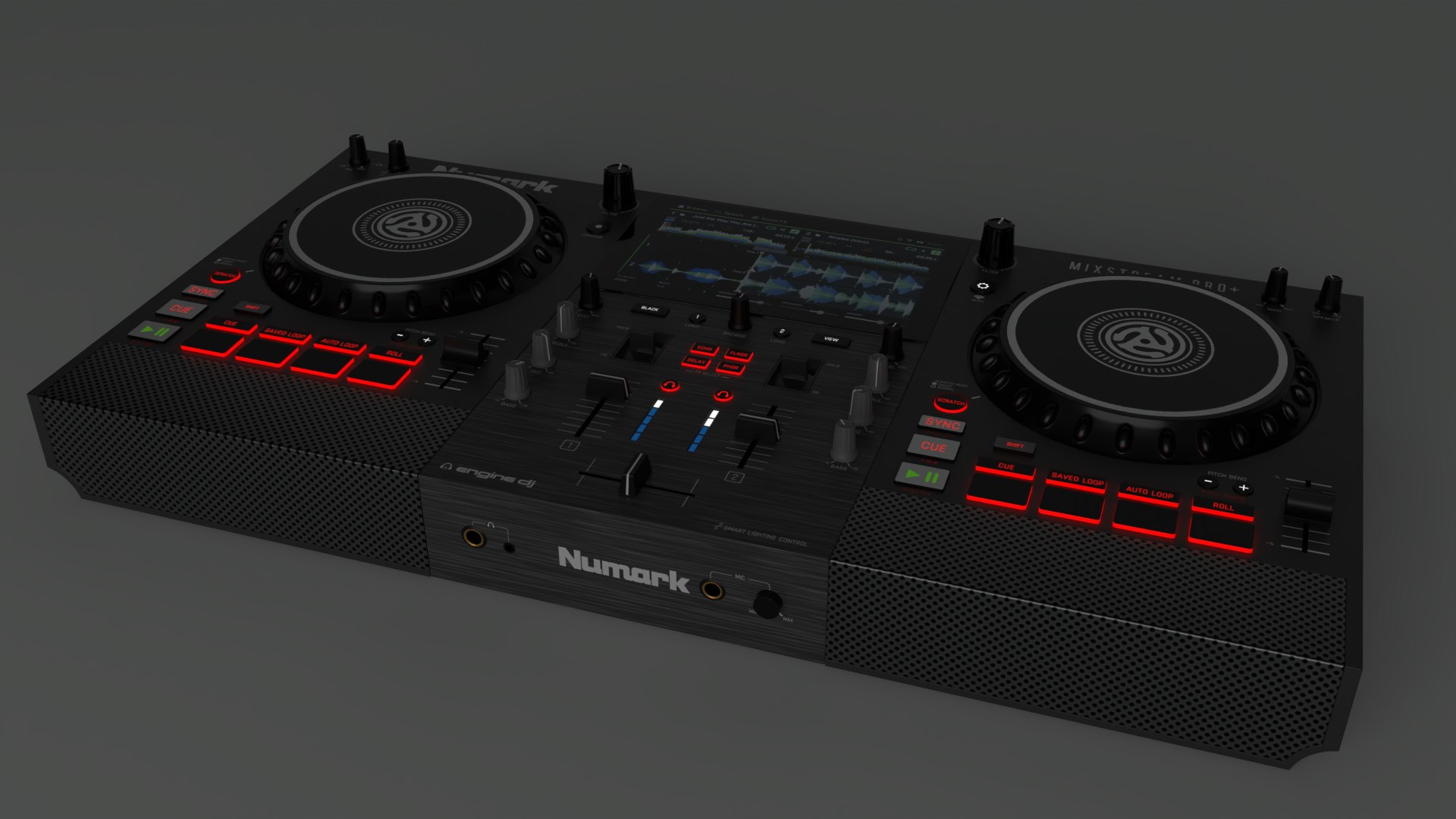 3D Standalone Streaming DJ Controller Numark Mixstream Pro Model ...