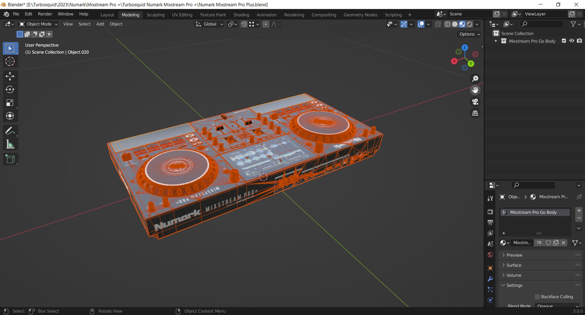 3D Standalone Streaming DJ Controller Numark Mixstream Pro Model ...