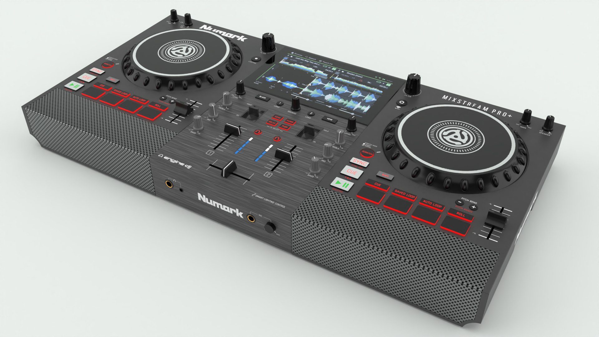 3D Standalone Streaming DJ Controller Numark Mixstream Pro Model - TurboSquid 2097159