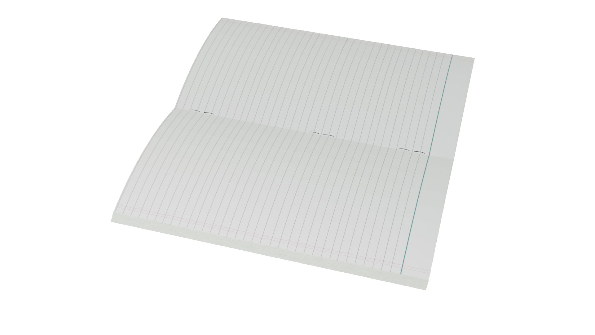3D PAPER NOTEBOOK model - TurboSquid 2125034