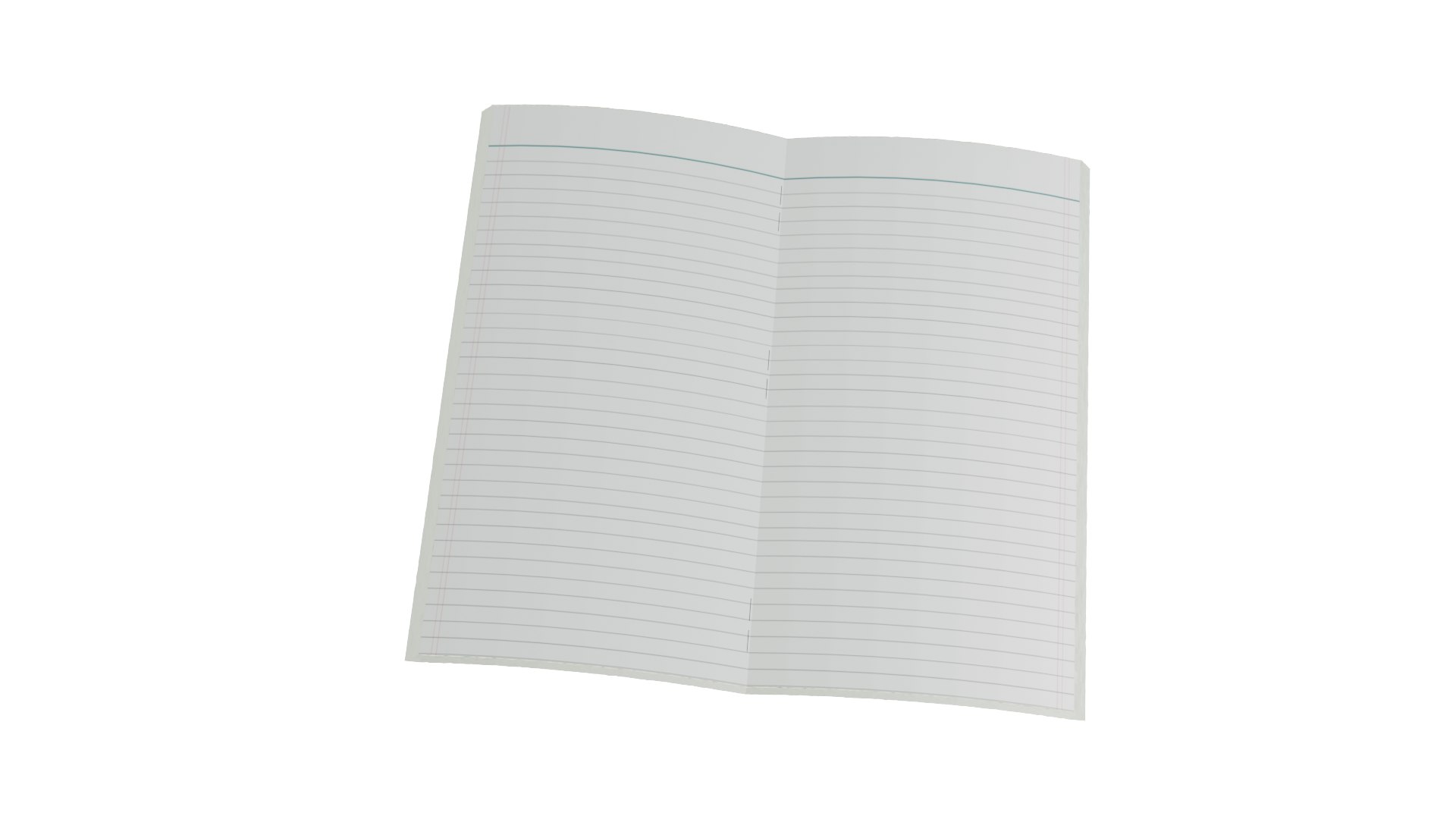 3D PAPER NOTEBOOK model - TurboSquid 2125034