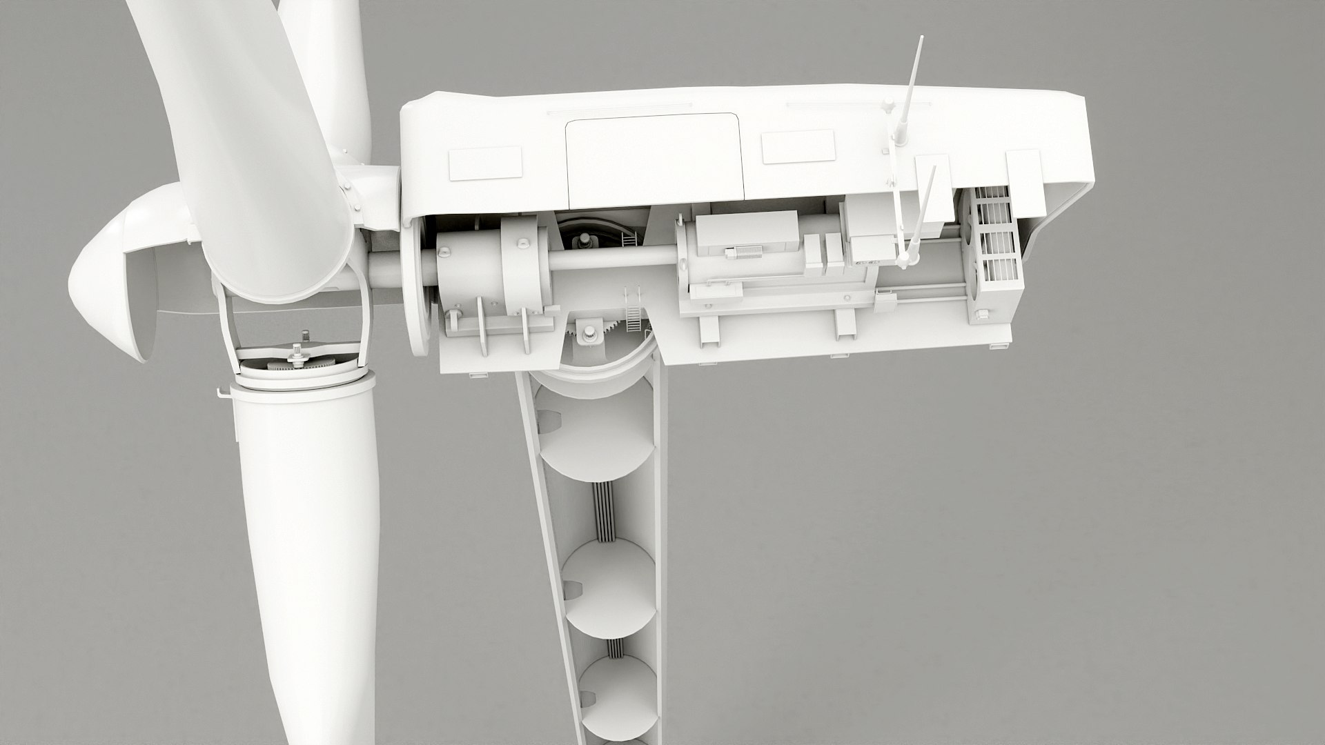 Offshore Wind Turbine Cutaway No Materials 3D Model - TurboSquid 2187302