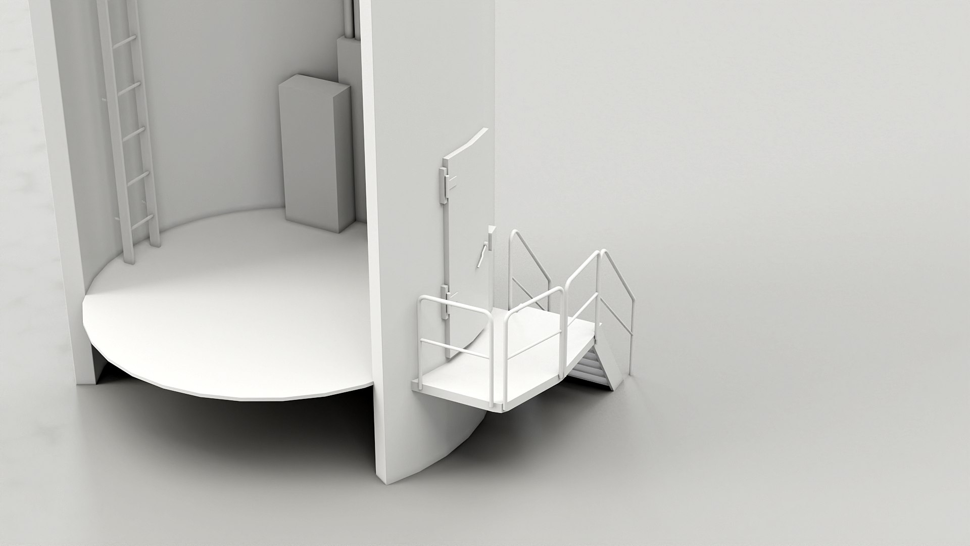 Offshore Wind Turbine Cutaway No Materials 3D Model - TurboSquid 2187302