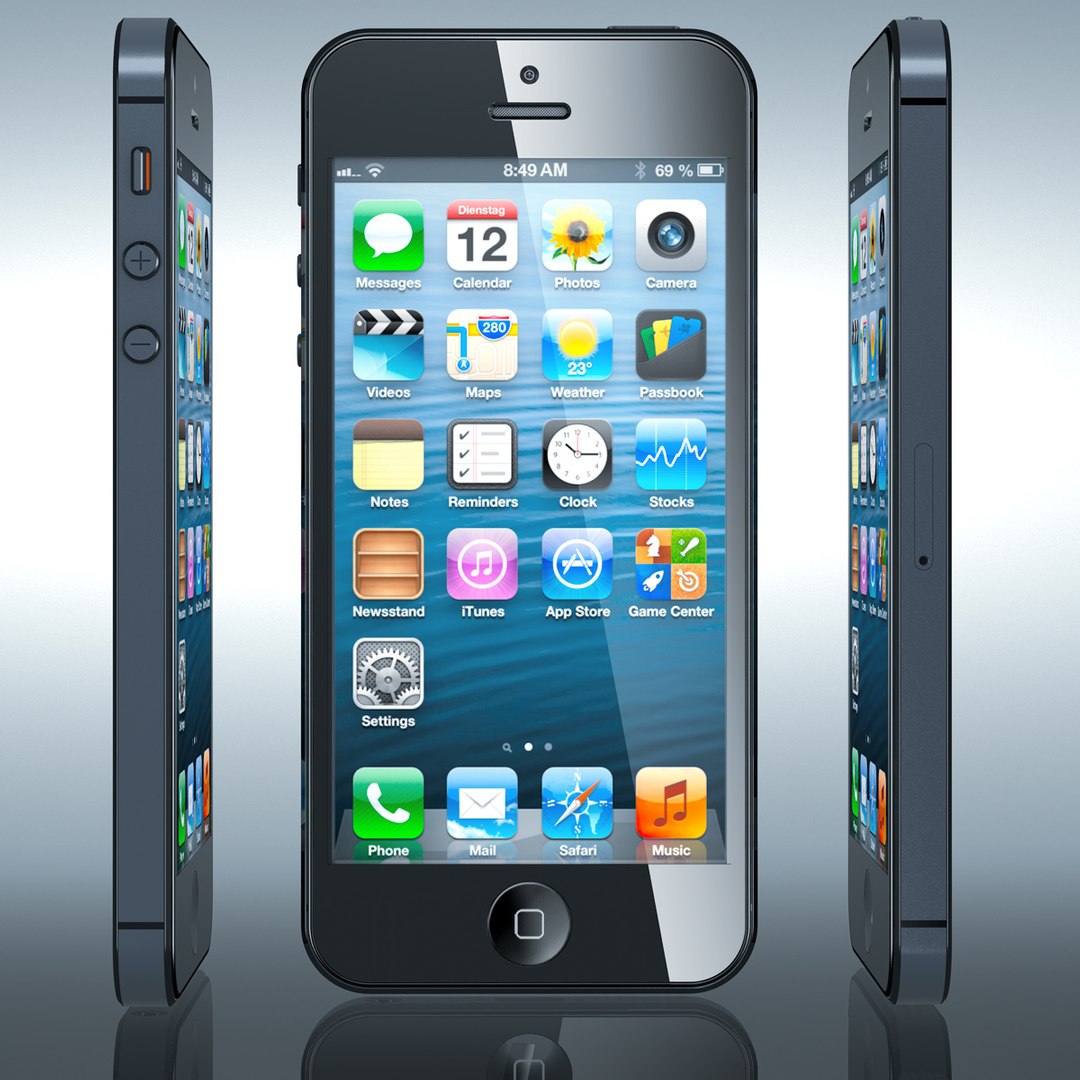 3d Iphone 5 Phone Model