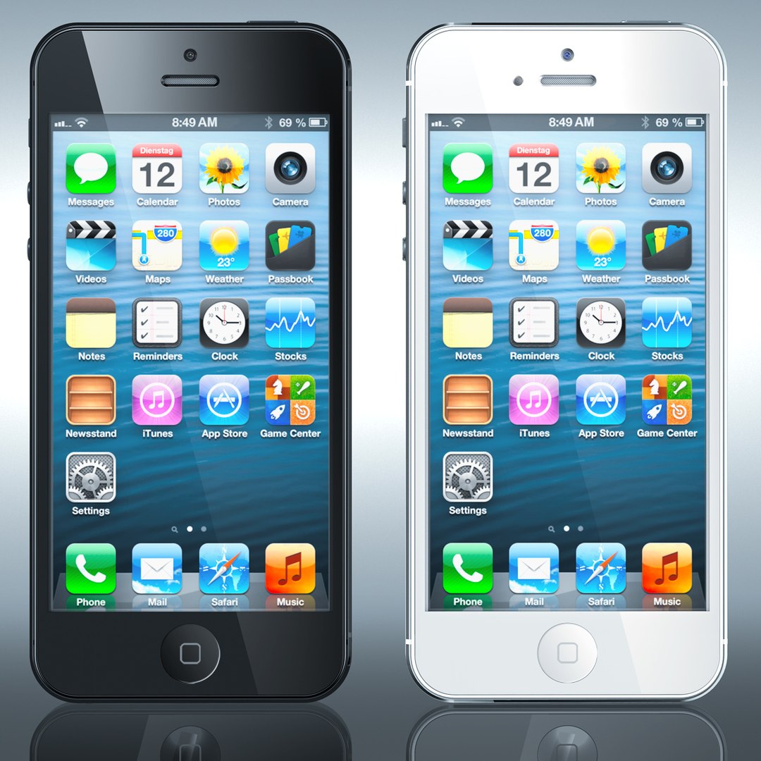 3d Iphone 5 Phone Model