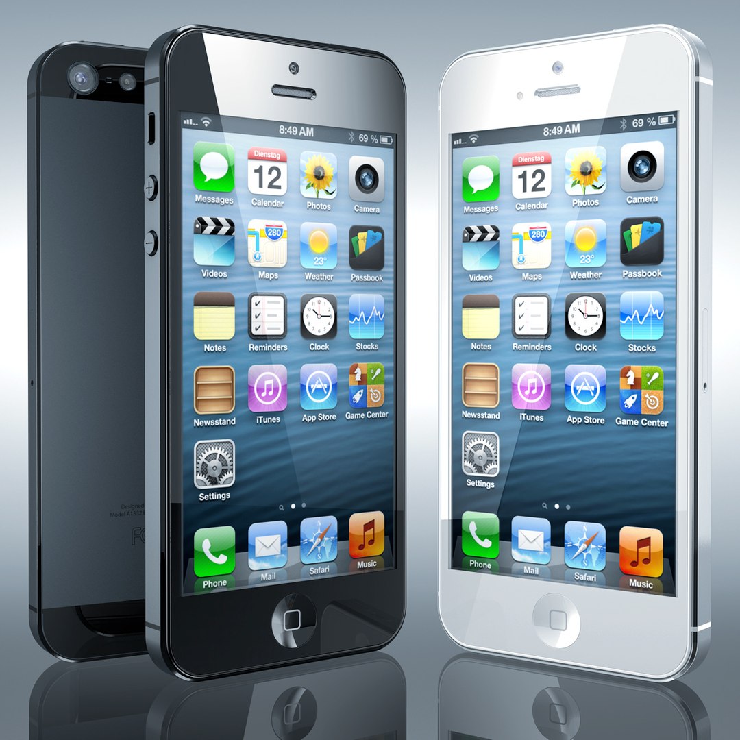 3d Iphone 5 Phone Model