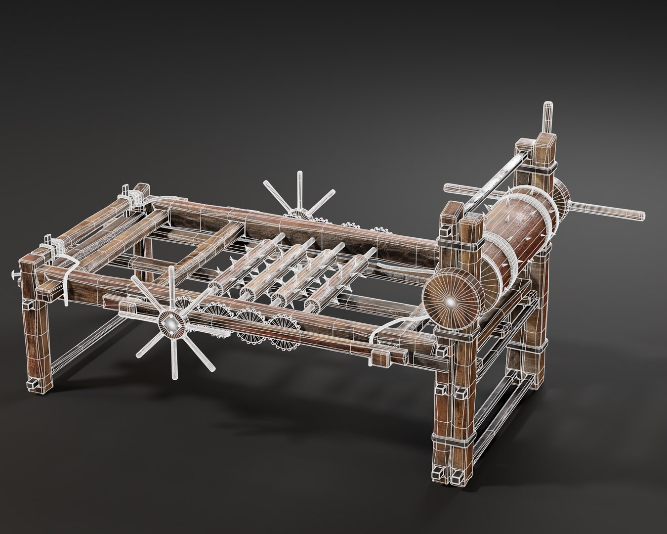 Medieval Spiked Rack Torture Device 3D - TurboSquid 2358012