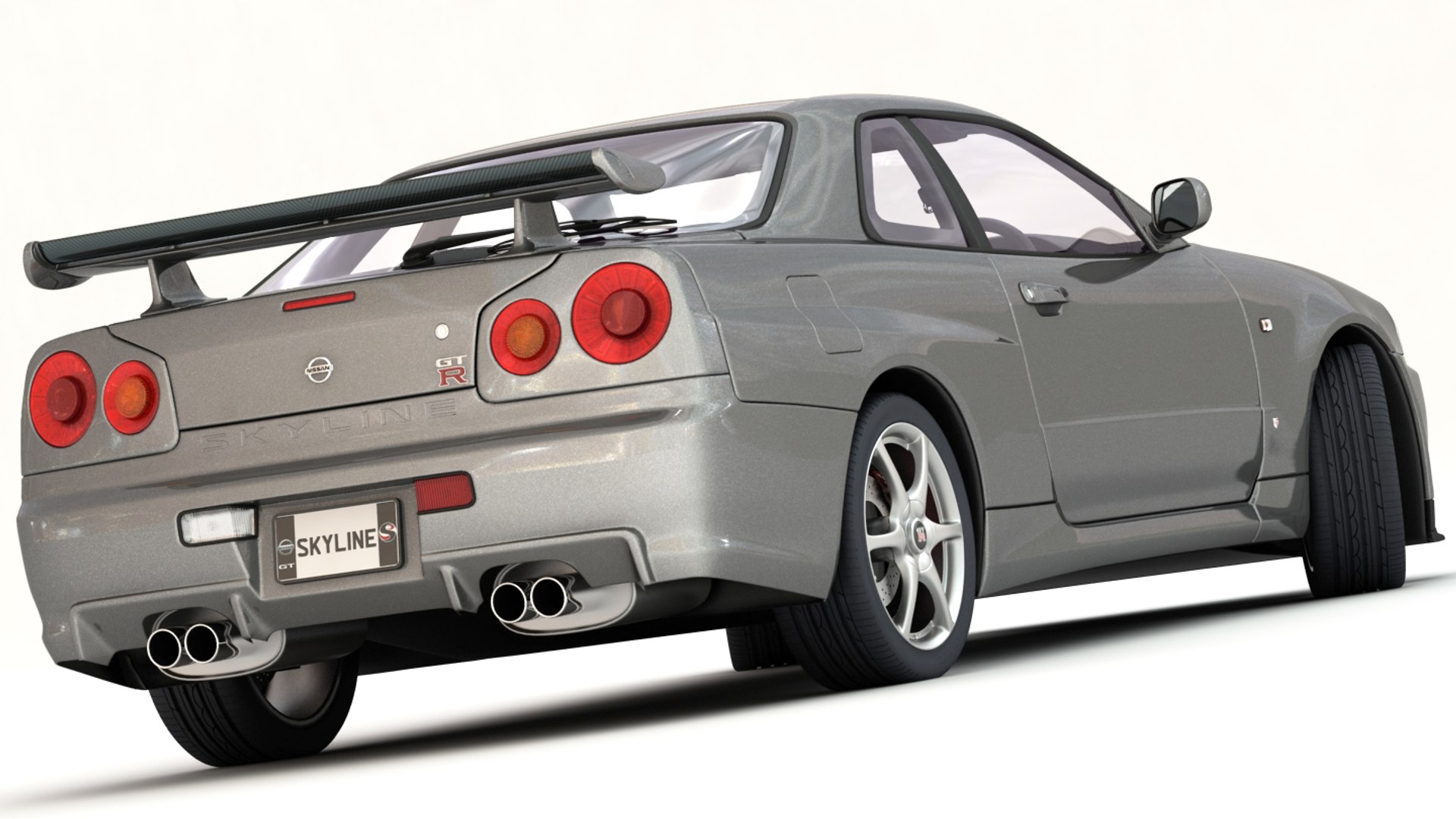 Nissan Skyline Gt-r V-spec 3D Model - TurboSquid 1187351