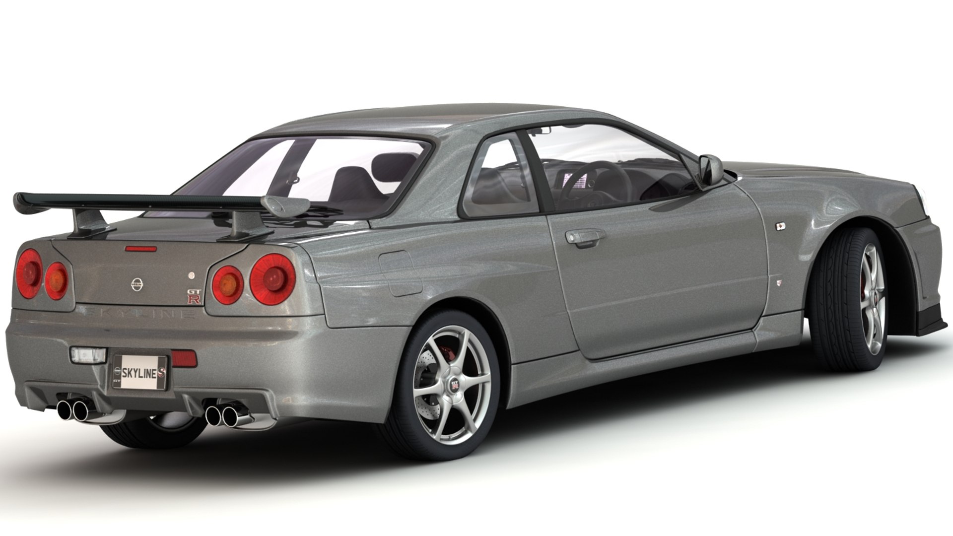 Nissan Skyline Gt-r V-spec 3D Model - TurboSquid 1187351