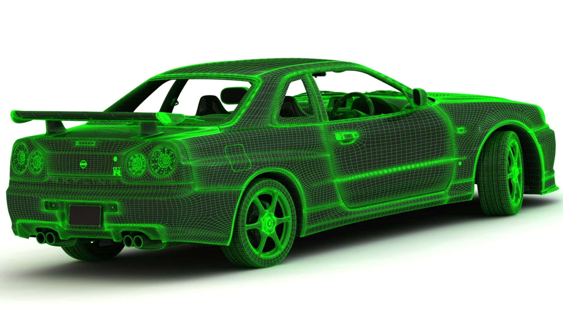 Nissan Skyline Gt-r V-spec 3D Model - TurboSquid 1187351