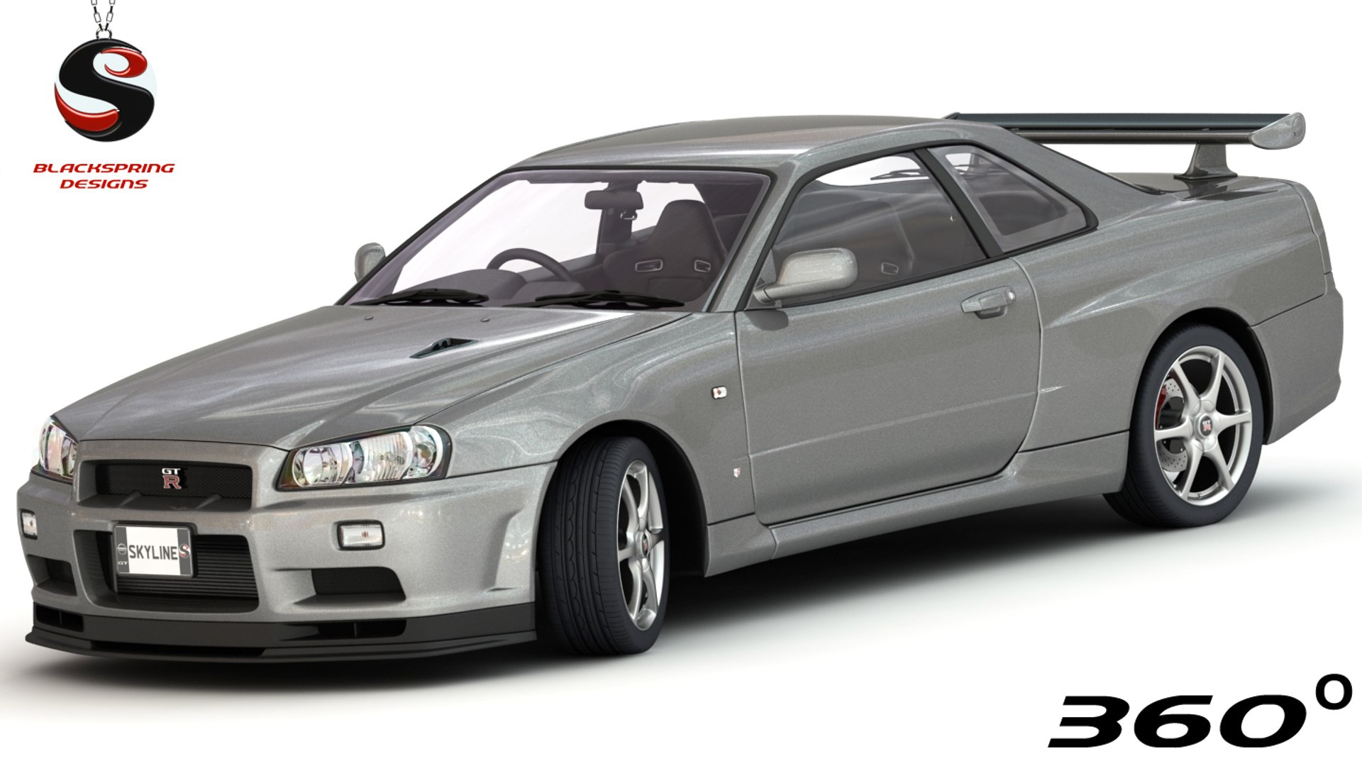 Nissan skyline gt-r v-spec 3D model - TurboSquid 1187351