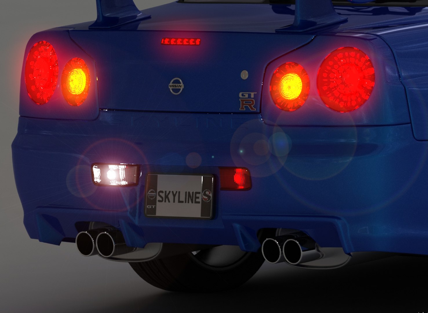 Nissan Skyline Gt-r V-spec 3D Model - TurboSquid 1187351