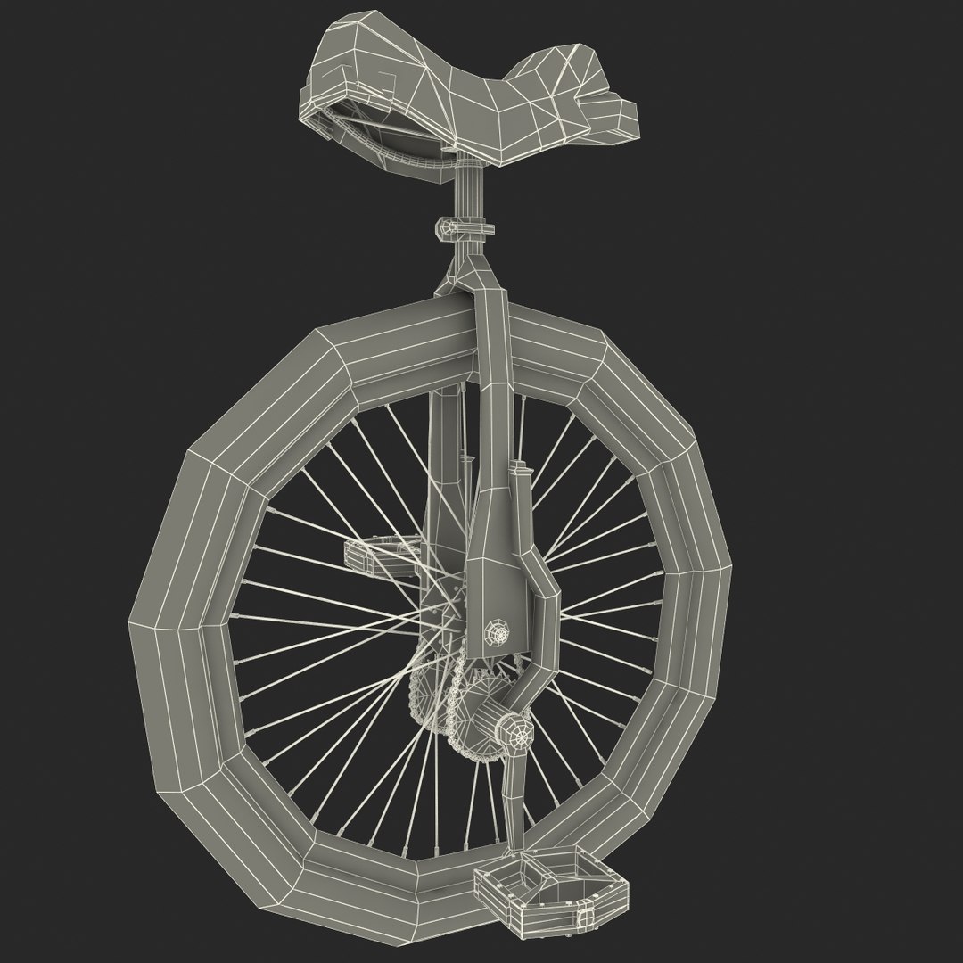 Unicycles Modelled 3d Model