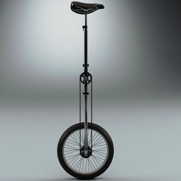 unicycles modelled 3d model