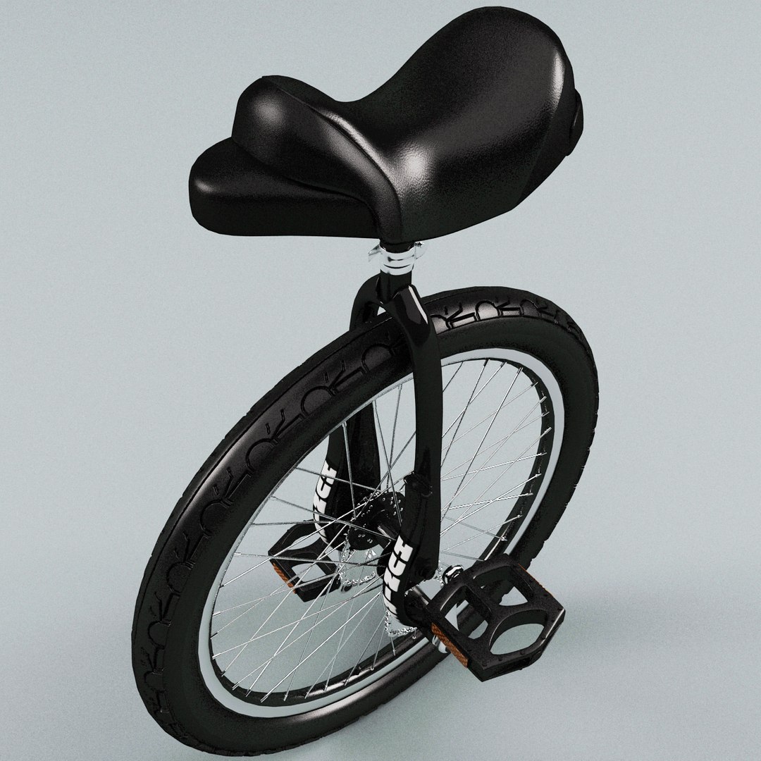 Unicycles Modelled 3d Model