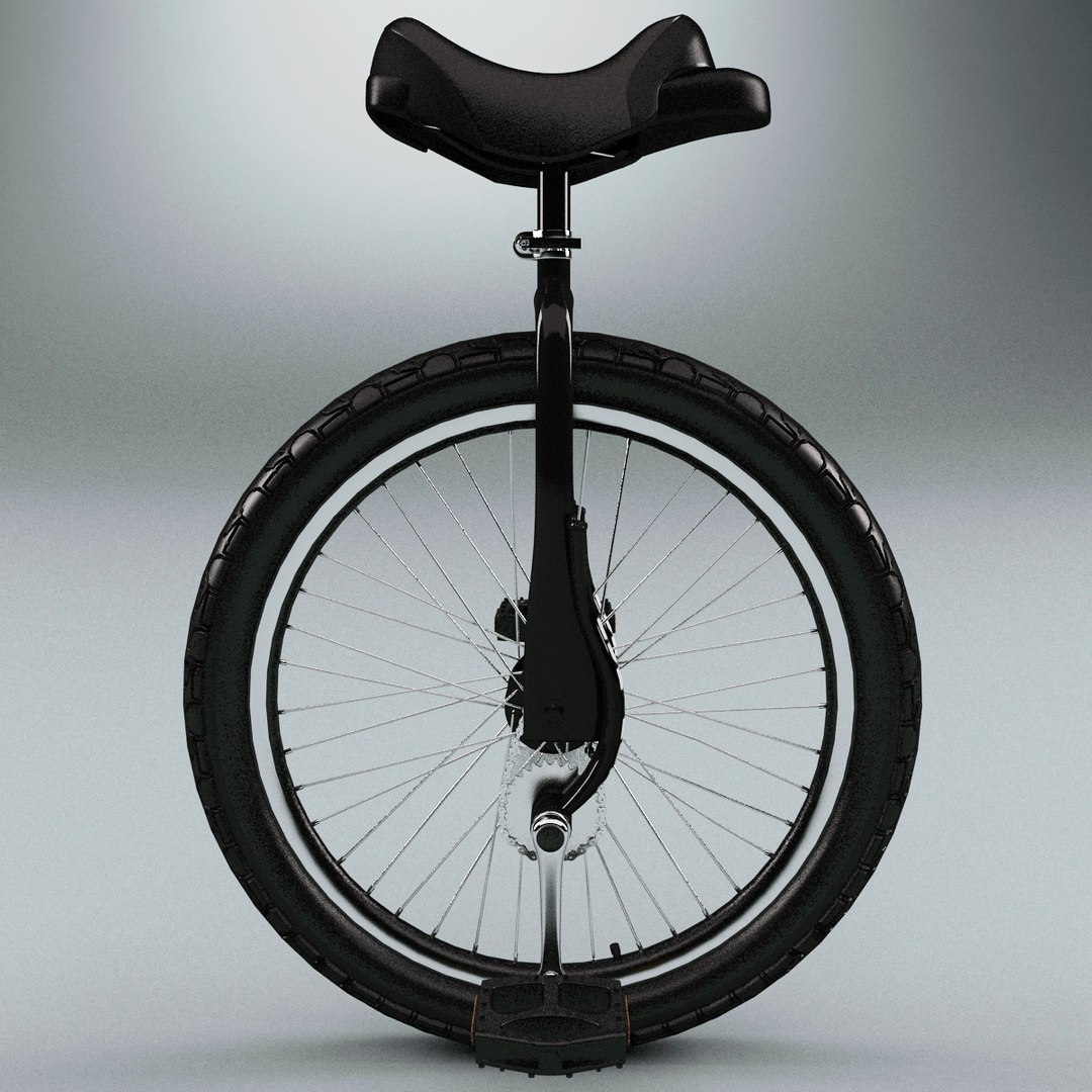 Unicycles Modelled 3d Model
