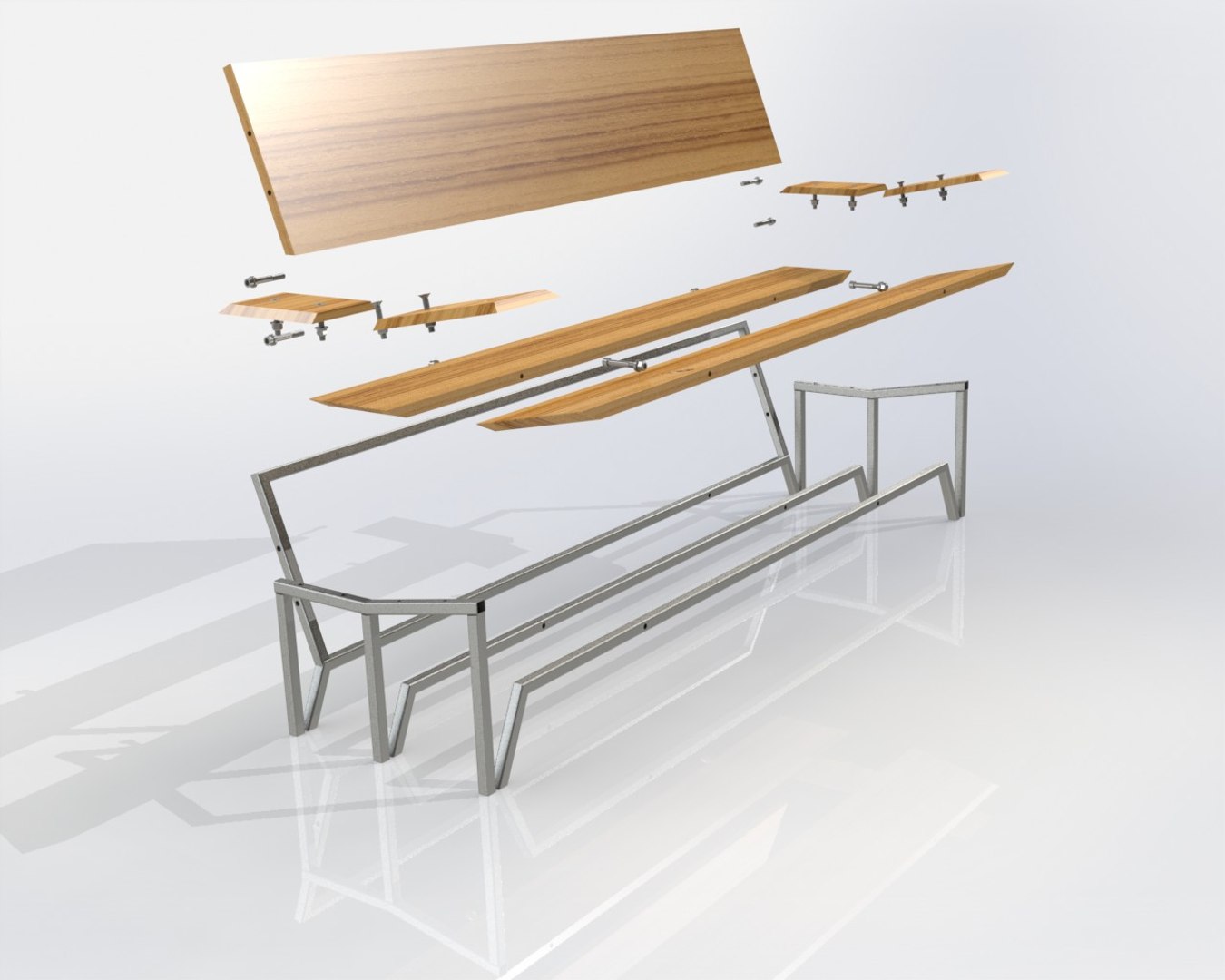 3d Model Of Solidworks Futuristic Sofa