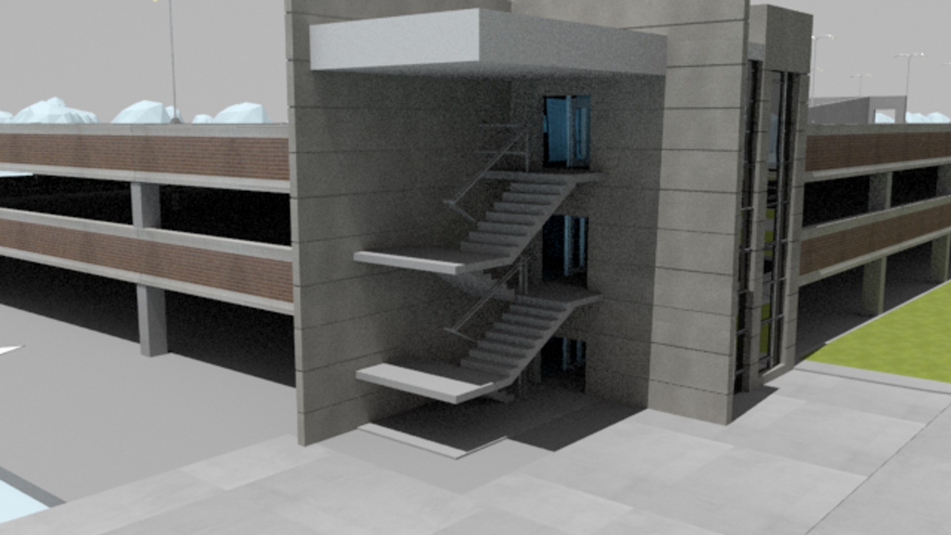 Precast Parking Garage 3D - TurboSquid 1198054