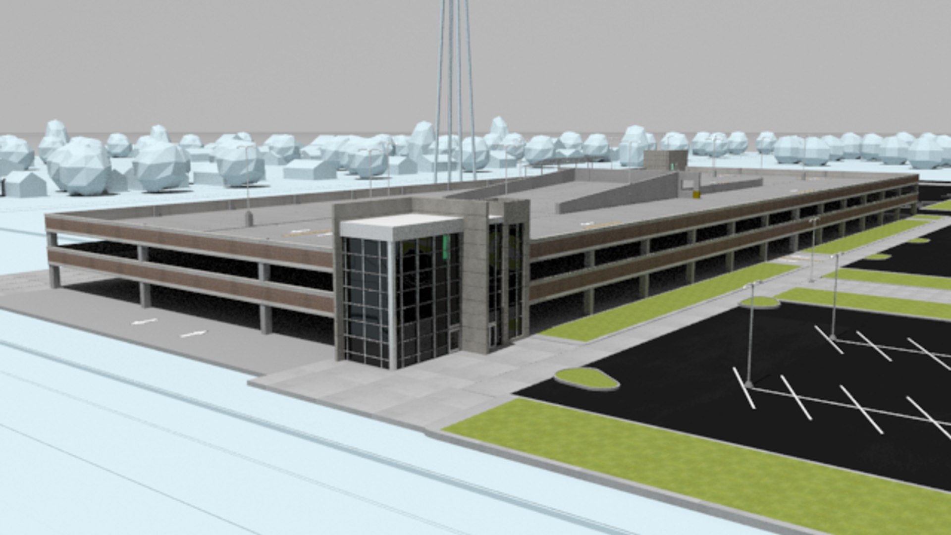 Precast Parking Garage 3D - TurboSquid 1198054