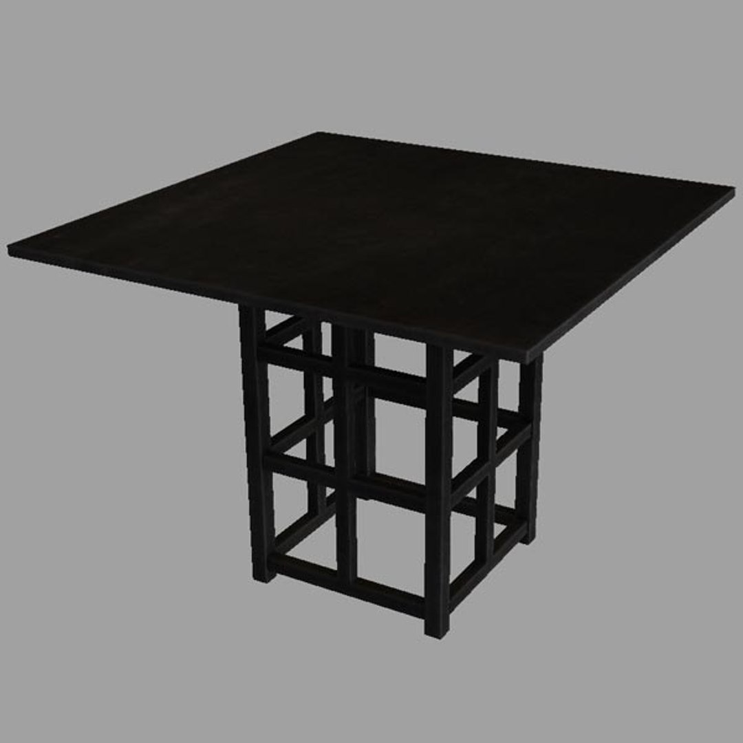 3d Mackintosh Table Model
