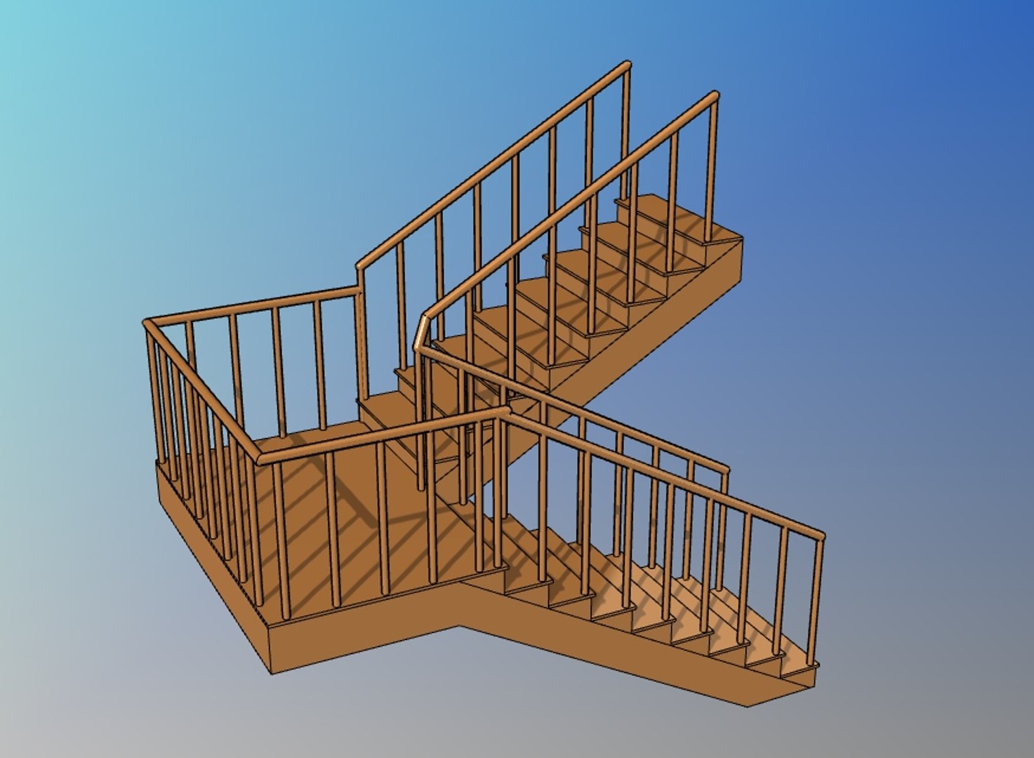 3D Rhino Parametric Stair - TurboSquid 1603084